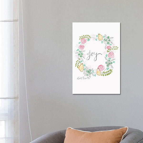 August Grove Joy by Kait Roberts - Wrapped Canvas Gallery-Wrapped Canvas Giclée | Wayfair.co.uk